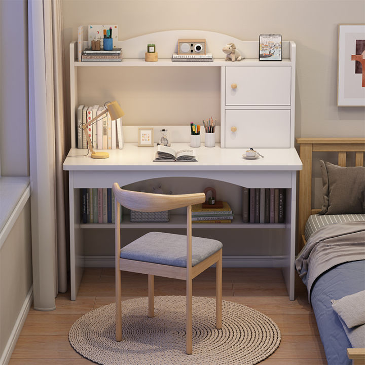 120CM Study Table With Book Shelf Meja belajar Computer Table Modern ...