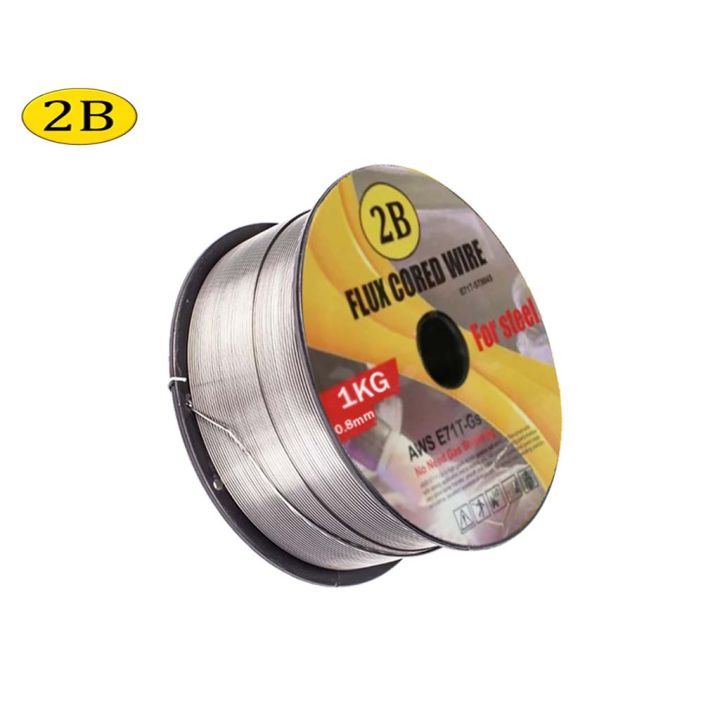 2B MIG Welding Wire Flux Cord 1KG 0.8MM 1 Roll for Steel Gassless Self ...