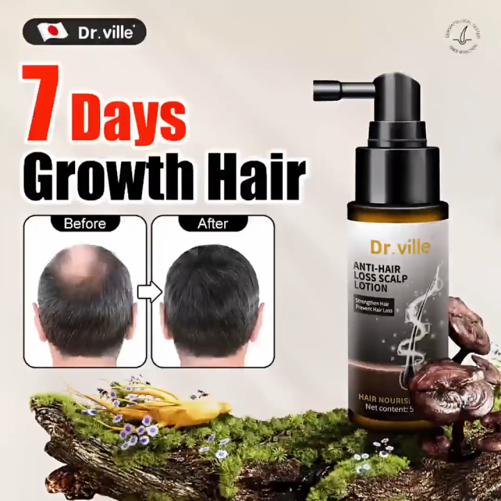 Dr.ville Japan Hair Tonic for Hair Growth Anti Hair Loss Serum Root ...