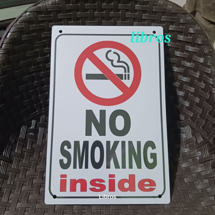 PVC A4 size Signage No smoking Inside | Lazada PH