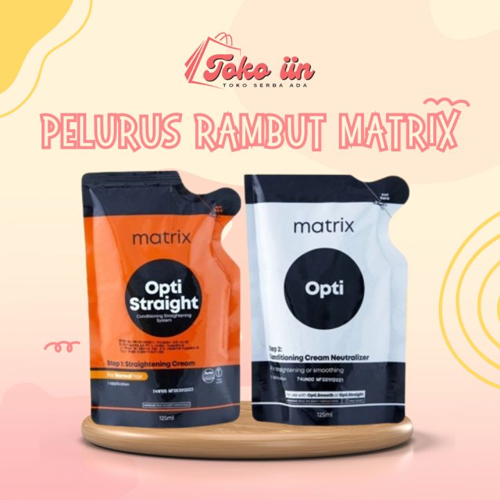 Matrix Opti Straight Smoothing/Pelurus Rambut Mini Pouch 125ml ...