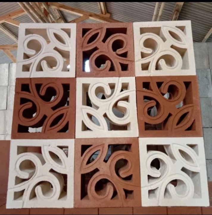 roster beton minimalis/hiasan dinding modern/varian motif/warna putih ...