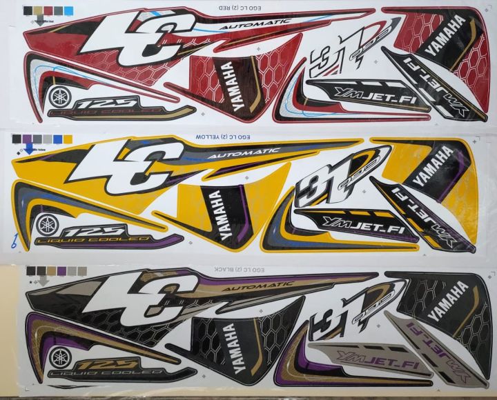Yamaha Ego Lc (2) Body Sticker | Lazada