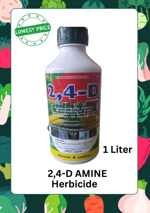 2,4-D , 24D Amine Herbicide ( 1 Liter, 500ml)- ICTC | Lazada PH