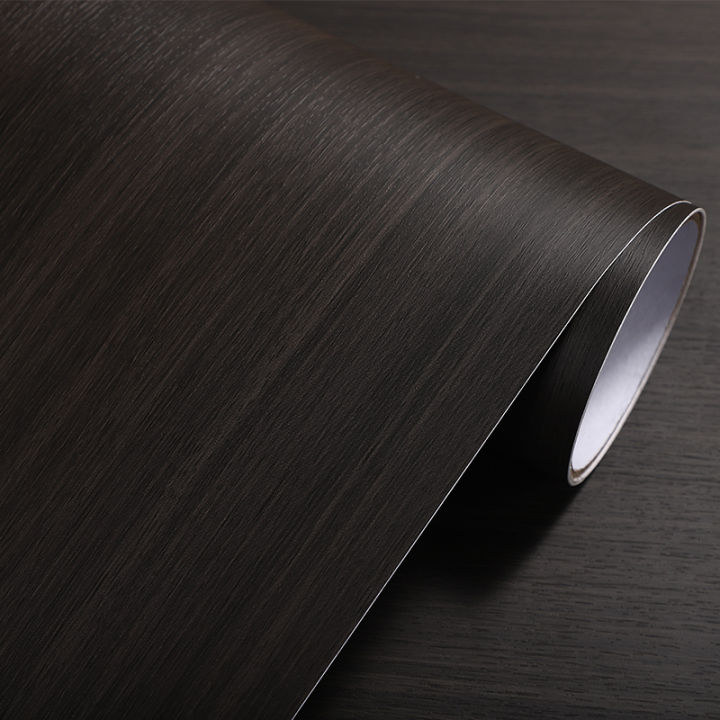 Thickened Black Wood Grain Wood Sticker Paper Self-Adhesive Imitation ...