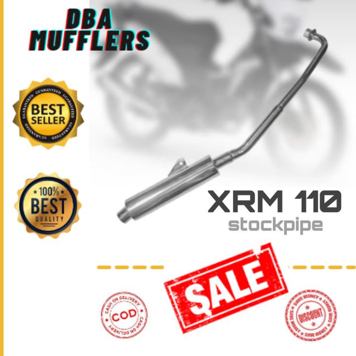 XRM 110 STOCKPIPE - Plug and play - Stainless - Honda - Muffler ...