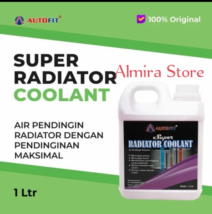 AIR PENDINGIN RADIATOR MERAH DAN HIJAU 1 LITER AUTOFIT/SUPER RADIATOR ...