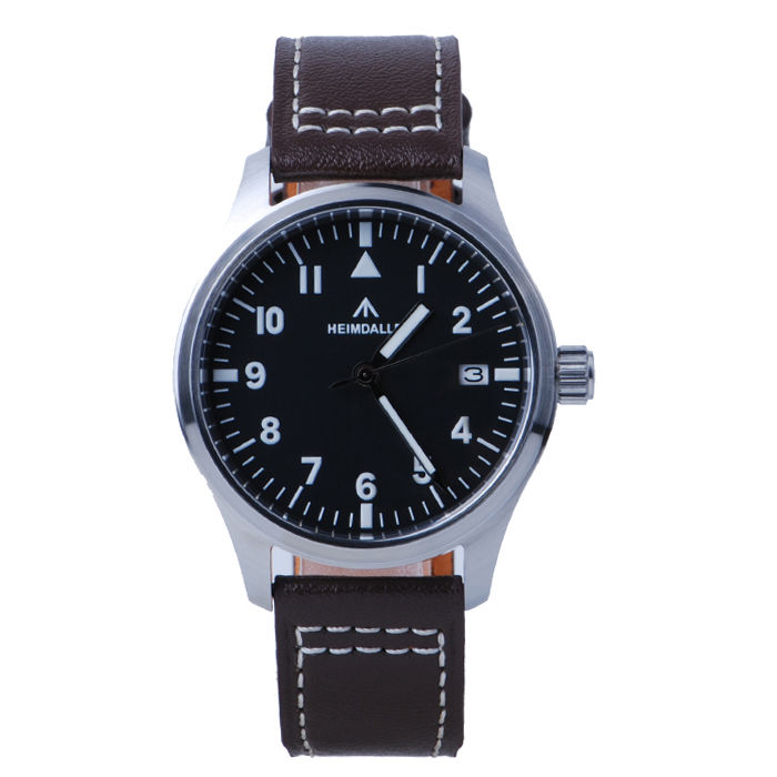 Pilot Watch Automatic Heimdallr 38.5mm Vintage Mechanical NH35 Movement ...