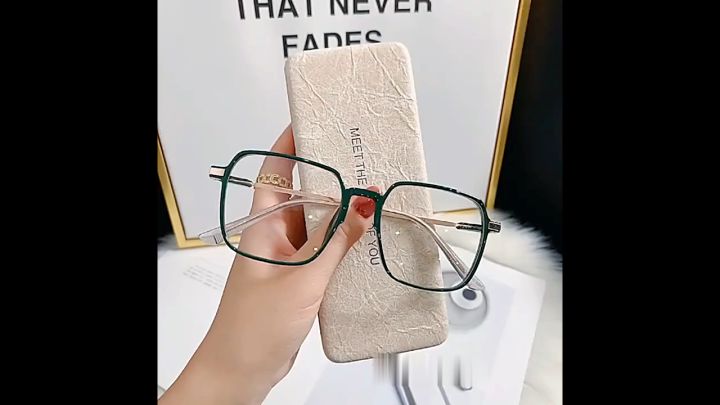 Ultra-light glasses for women, pure campus style student large-frame ...