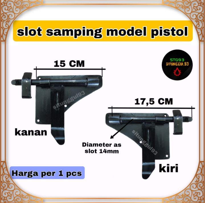 Grendel Slot Samping Model Piston Henderson – Pengunci Pagar/Gerbang ...