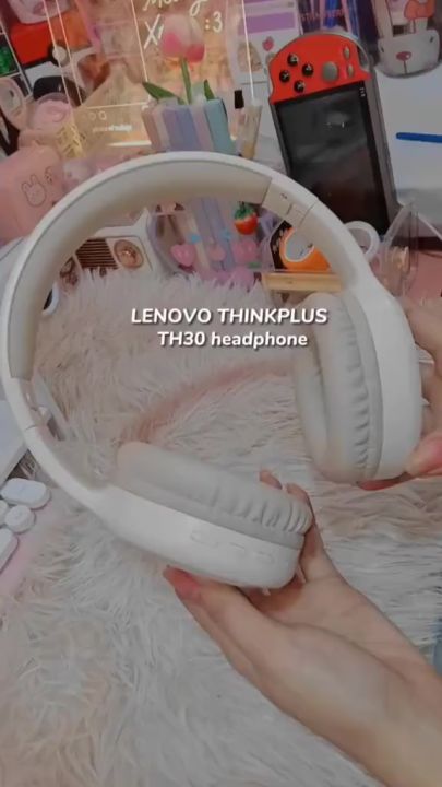 Thinkplus TH30 Headphone Wireless Bluetooth 5.3 HiFi Bluetooth Headset ...