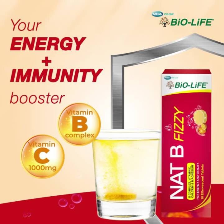 BiO-LiFE Nat B Fizzy 3 x 10 tablets (EXPIRY DATE APRIL 2026) | Lazada