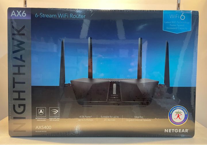 NETGEAR Nighthawk AX6 6Streem WiFi Router AX5400 รุ่น RAX50 | Lazada.co.th
