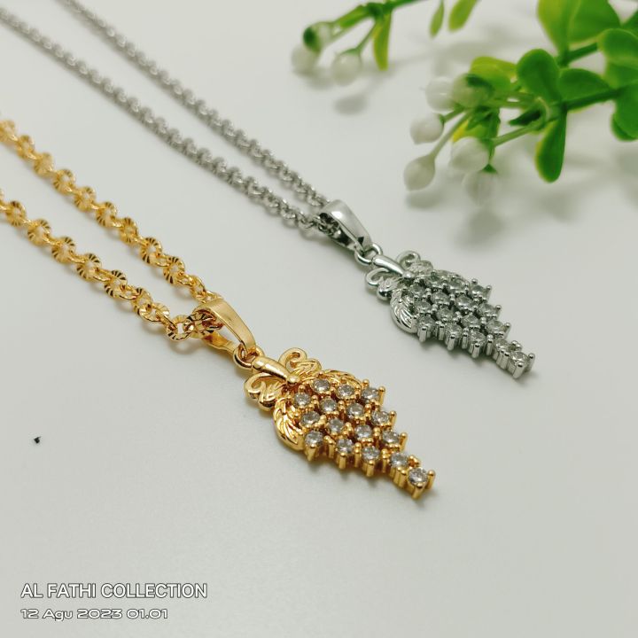 KALUNG TITANIUM RANTAI NORI LIONTIN MOTIF NANAS MODEL TERBARU ANTI ...