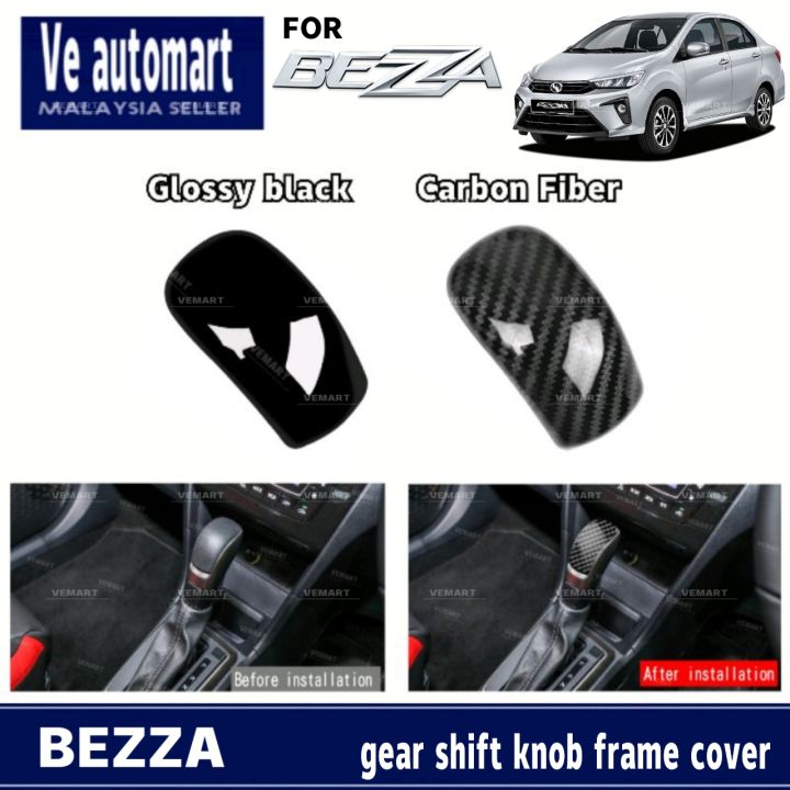 Vemart Perodua bezza carbon fiber gear shift knob frame garnish ...