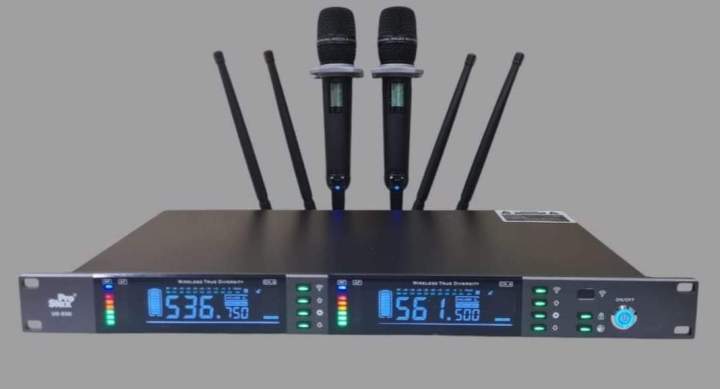 Wireless Microphone Prostax Professional dual wireless microphone UD ...