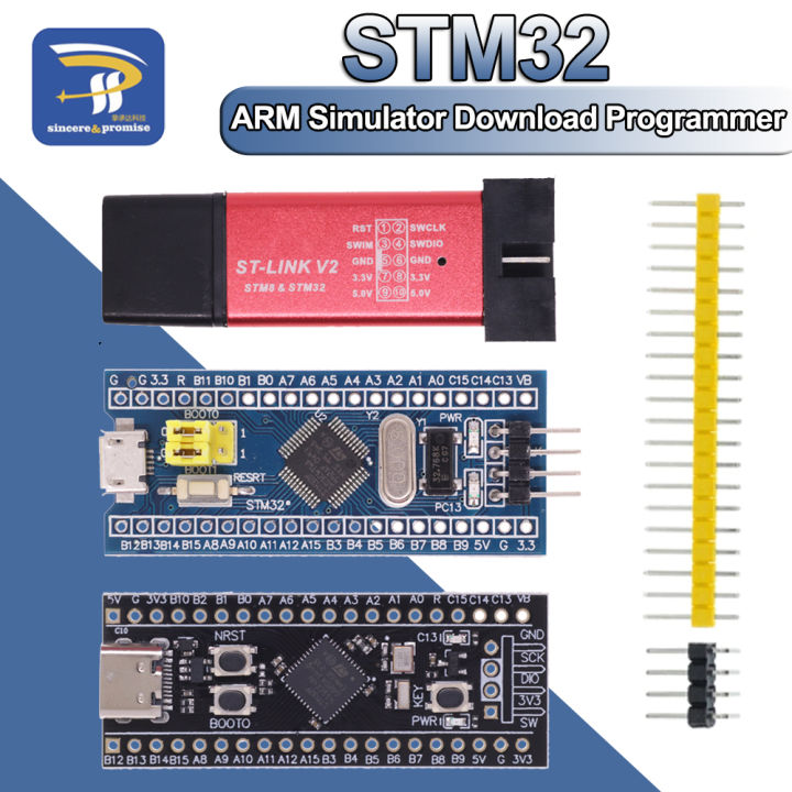 St Link V2 Simulator Download Programmer Stm32f103c8t6 Arm Stm32f103c6t6 Minimum System