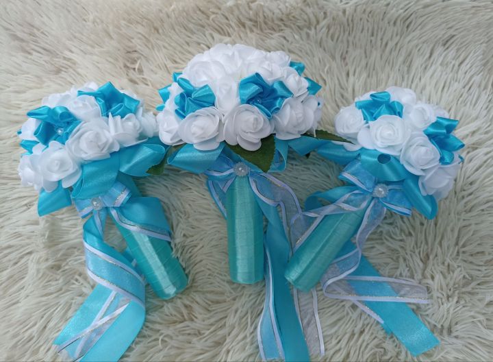 boquet with flower satin/artificial flowers | Lazada PH