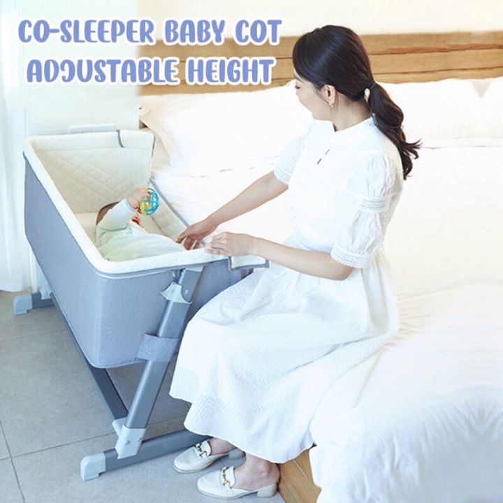 Co-sleeper Baby Cot w 5 Adjustable Height | Lazada Singapore