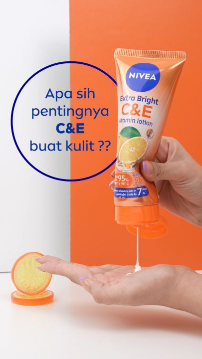 NIVEA Body Lotion Extra Bright C&E Vit. Lotion 180ml x2 | Lazada Indonesia