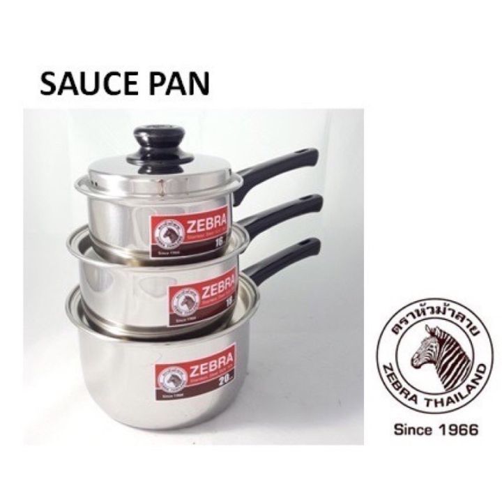 Zebra SUS304 Stainless Steel Carry Sauce Pan 16cm~18cm | Lazada