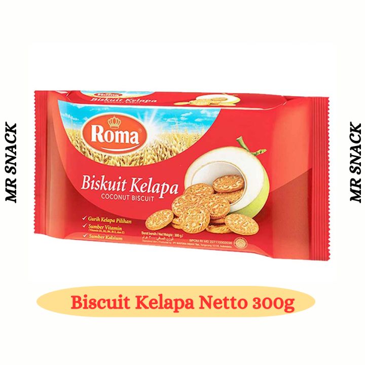 BISCUITS ROMA KELAPA Netto 300gr | BISKUIT ROMA KELAPA | Lazada Indonesia