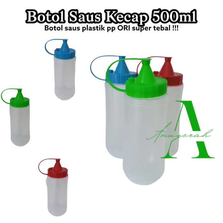 MY BOTTLE SAUS WADAH SAJI BOTOL KECAP SAUS 500ML SUPER PP ORI / WADAH ...