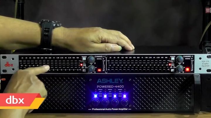 DBX EQX215(WHITE)/(BLUE) Professional Balancer has two channels with a ...