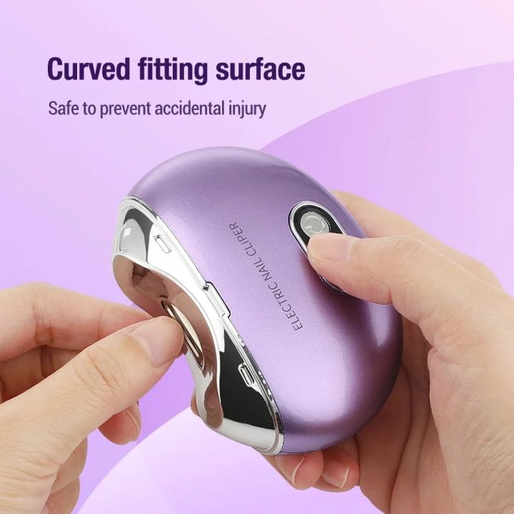 Electric Nail Clipper Rechargeable Nail Grinder 3 Speeds Easy Operation ...