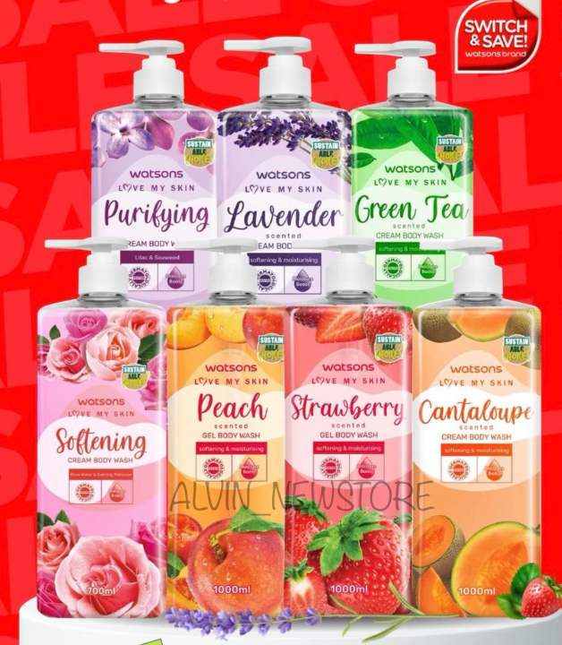 Body wash cream & Gel scented 1000ml/1L Sabun mandi 100%Original ...