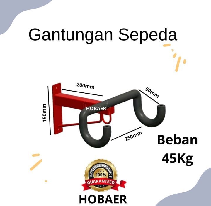 gantungan sepeda tempel di dinding | Lazada Indonesia