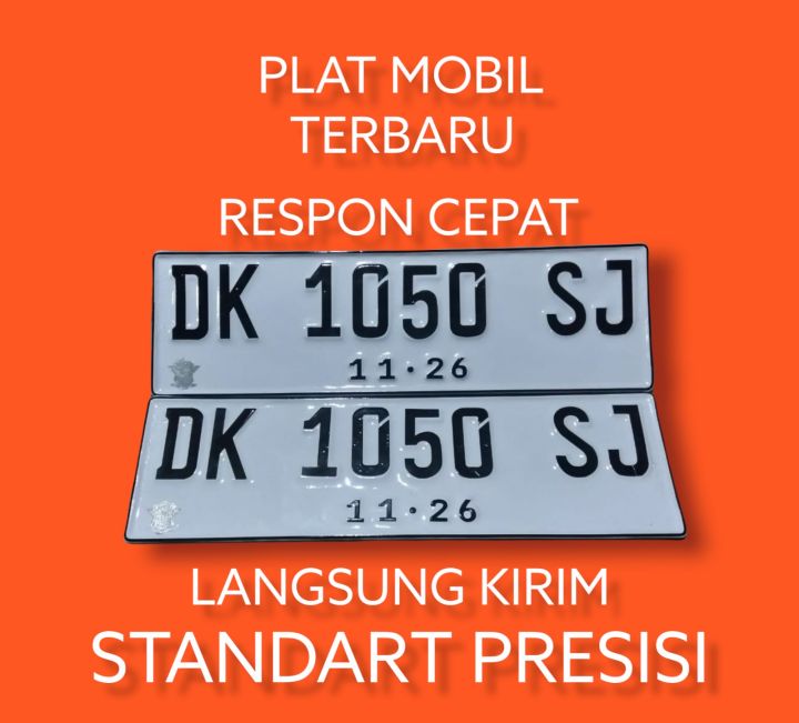 Plat Nomor Mobil Sepasang Font Terbaru | Lazada Indonesia