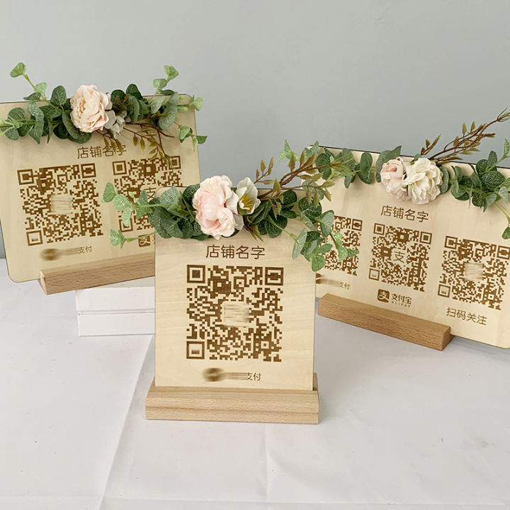 QR Code Payment Card Alipay Standee Scan Code Creative Merchant ...