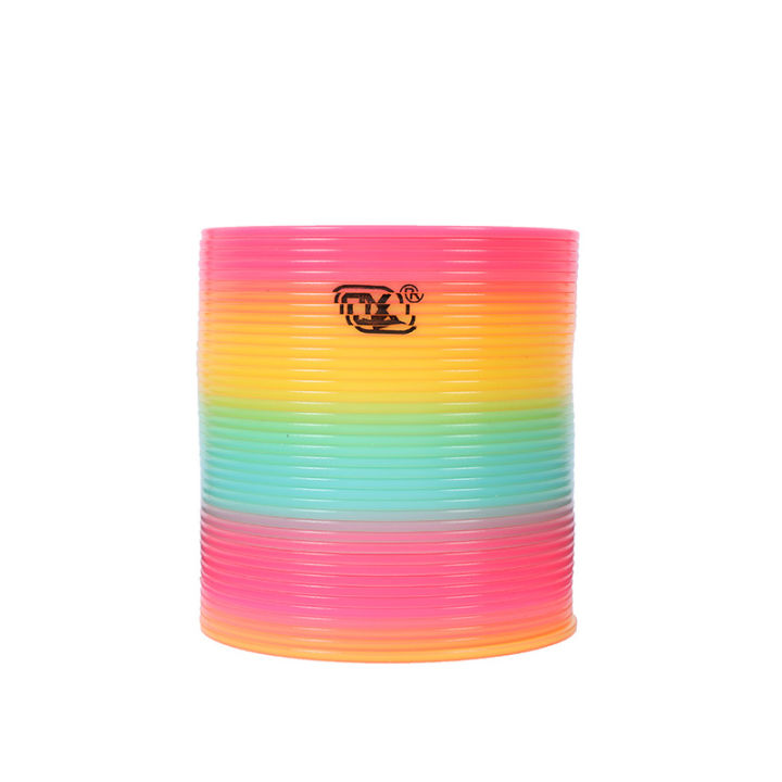 Big Magic Rainbow Color Spring Pack Original Plastic Coil Fidget Toy ...