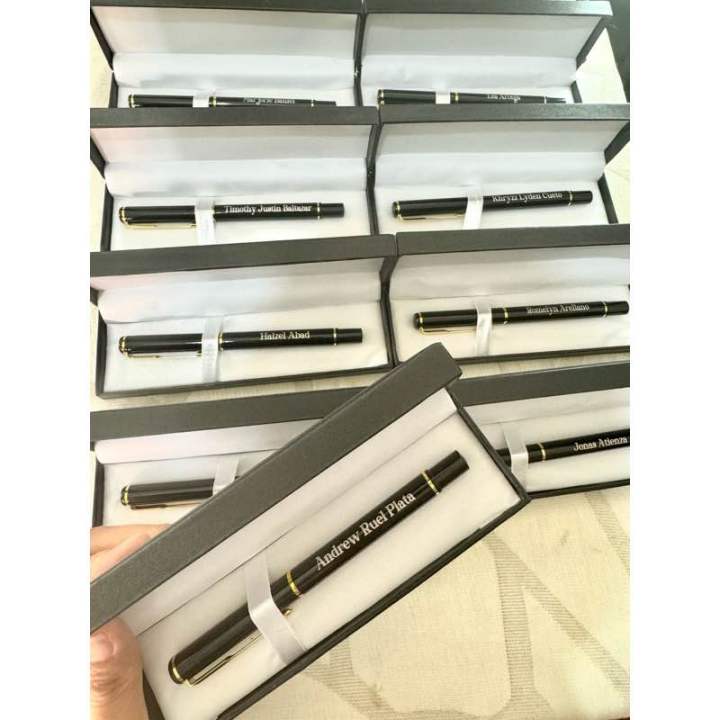 Personalized Formal Classy Metal Sign Pen ALL BLACK INK (Parker like)w ...