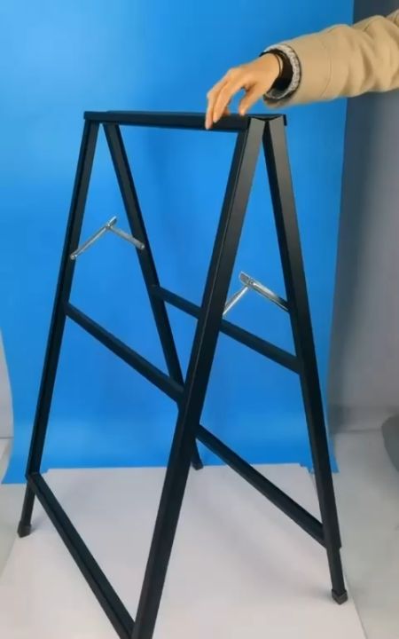 NEW UPGRADED 60cm x 90cm Double Sided Metal Frame Sidewalk Sign Holder ...