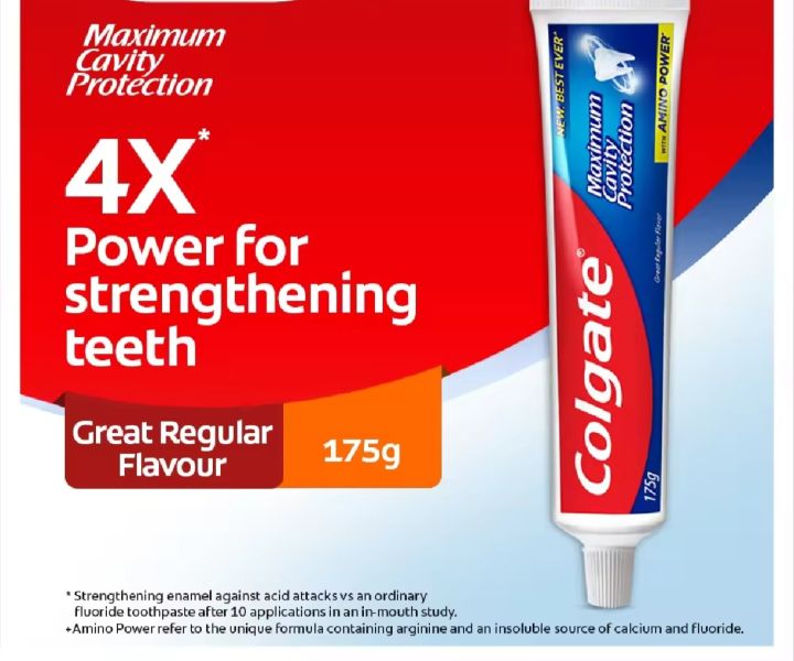 Colgate Maximum Cavity Protection Great Regular Flavour Toothpaste 175g ...