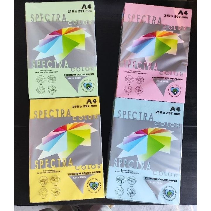 Specta A4 80gsm 500 sheets Light Colour Paper - 1pkt | Lazada
