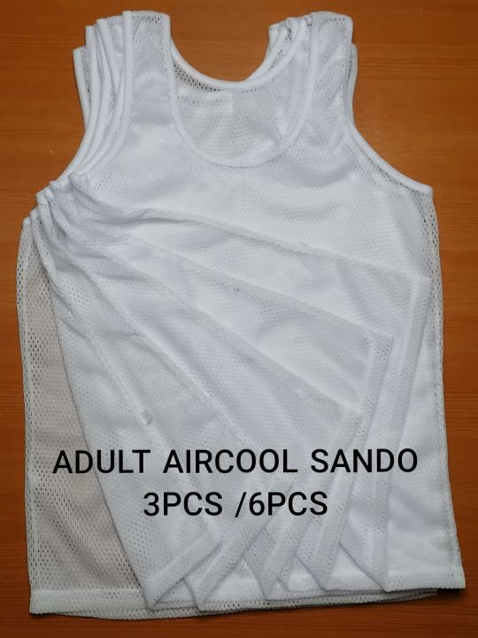 WHOLESALE!!3PCS/6PCS WHITE AIRCOOL SANDO FOR ADULT/MEN (DIRECT ...