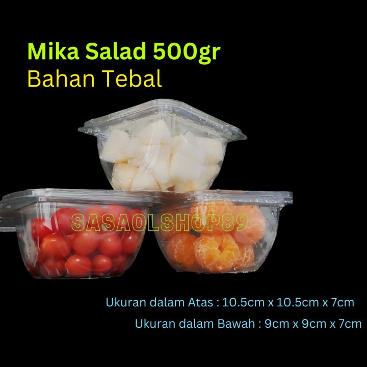 Mika Salad Tebal 500ml isi 10 Buah Mika buah Potong | Lazada Indonesia