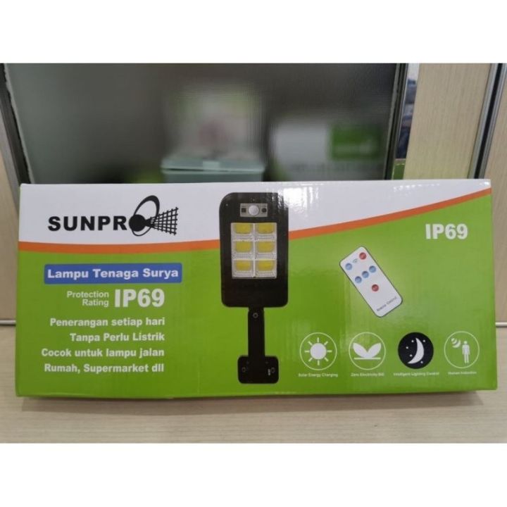 Lampu Tenaga Surya Aotdoor Sunpro IP69 / SX-8806 180W // Lampu Taman ...