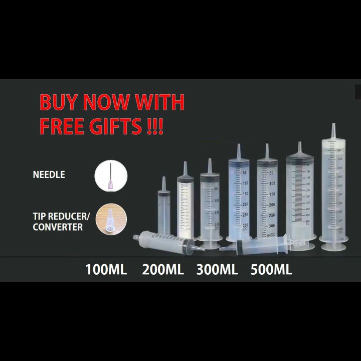 Picagari Besar | Large Syringe with Needle | Big Syringe 500ML 300ML ...