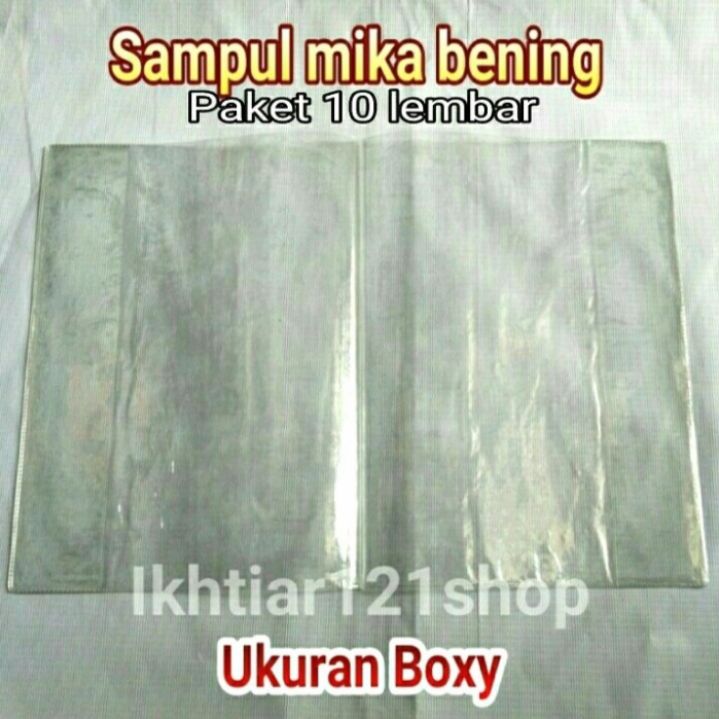 Paket 10 Lembar Sampul Mika Ukuran Boxy/Sampul Buku 10 pcs | Lazada ...