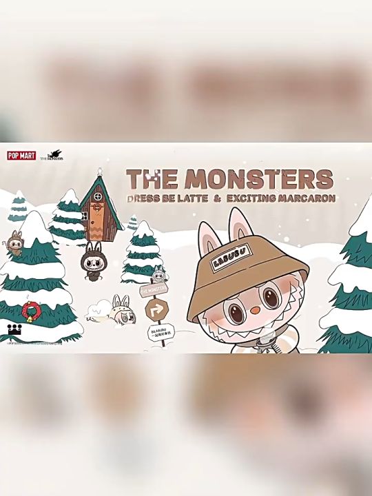 Labubu Blind Box Anime Figure The Monsters Labubu Sit-Down Party Series ...