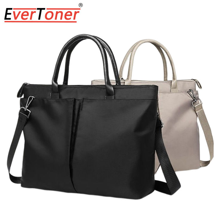 EverToner Nylon Briefcase Portable Ladies Document Bag Fashion Business ...