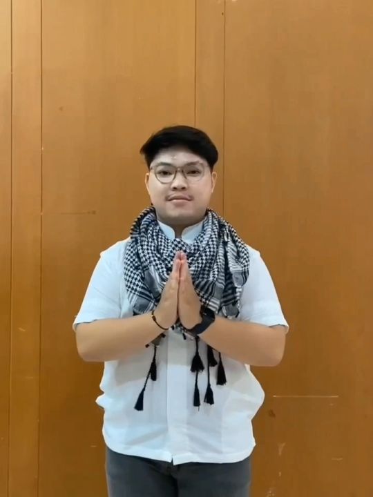 Sorban Palestina Slayer Hitam Putih Motif Zig Zag Kotak Jagung/Sorban ...