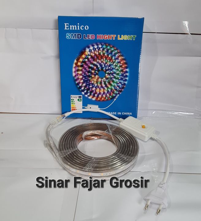 Lampu Led Strip Selang RGB Emico 2835 10 Meter | Lazada Indonesia