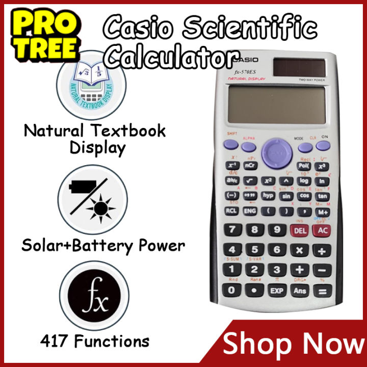 Casio Scientific Calculator FX-570ES Student Function Scientific ...