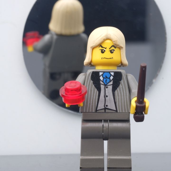 LEGO Minifigures Lucius Malfoy Dark Gray Suit *Used สินค้ามือสอง Harry ...