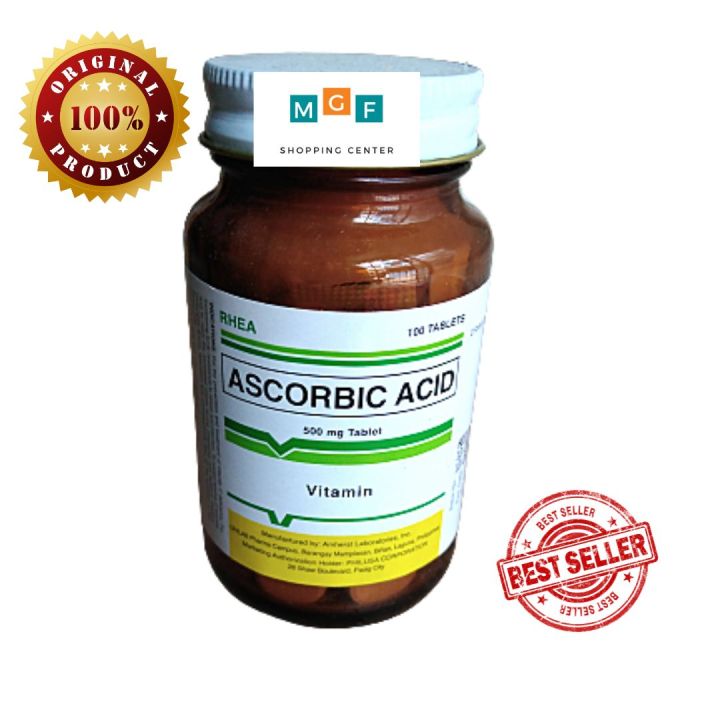 Rhea Ascorbic Acid/Vitamin C 500mg (100 Tablets) | Lazada PH